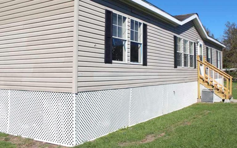 10 Mobile Home Lattice Skirting Ideas