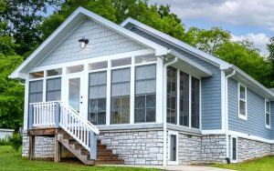 10 Top Double Wide Mobile Home Front Porch Designs