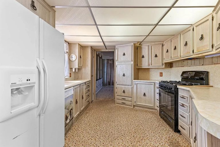 Inside a 1974 Mobile Home with a Wrap-Around Porch