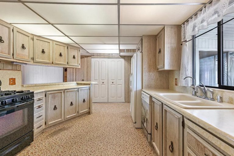 Inside a 1974 Mobile Home with a Wrap-Around Porch
