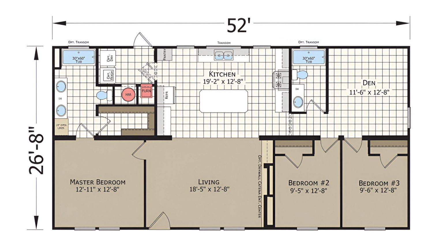 6 Popular Double Wide Mobile Home Floor Plans