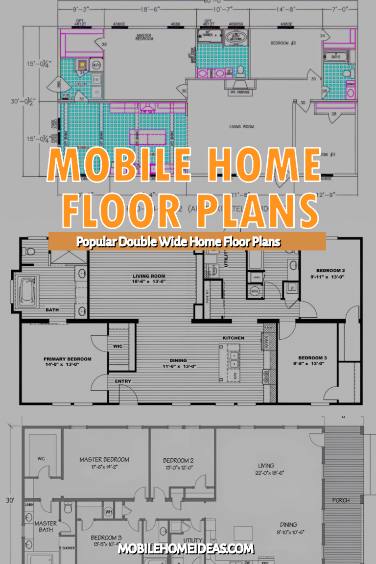 6 Popular Double Wide Mobile Home Floor Plans