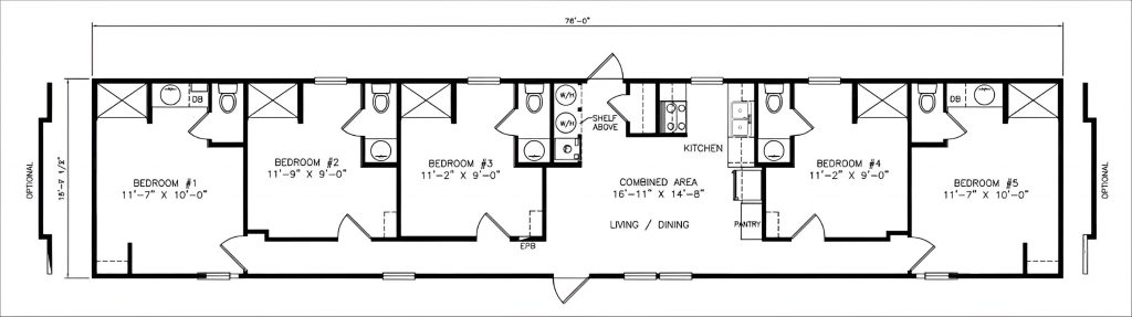 5 Bedrooms Single Wide Mobile Home