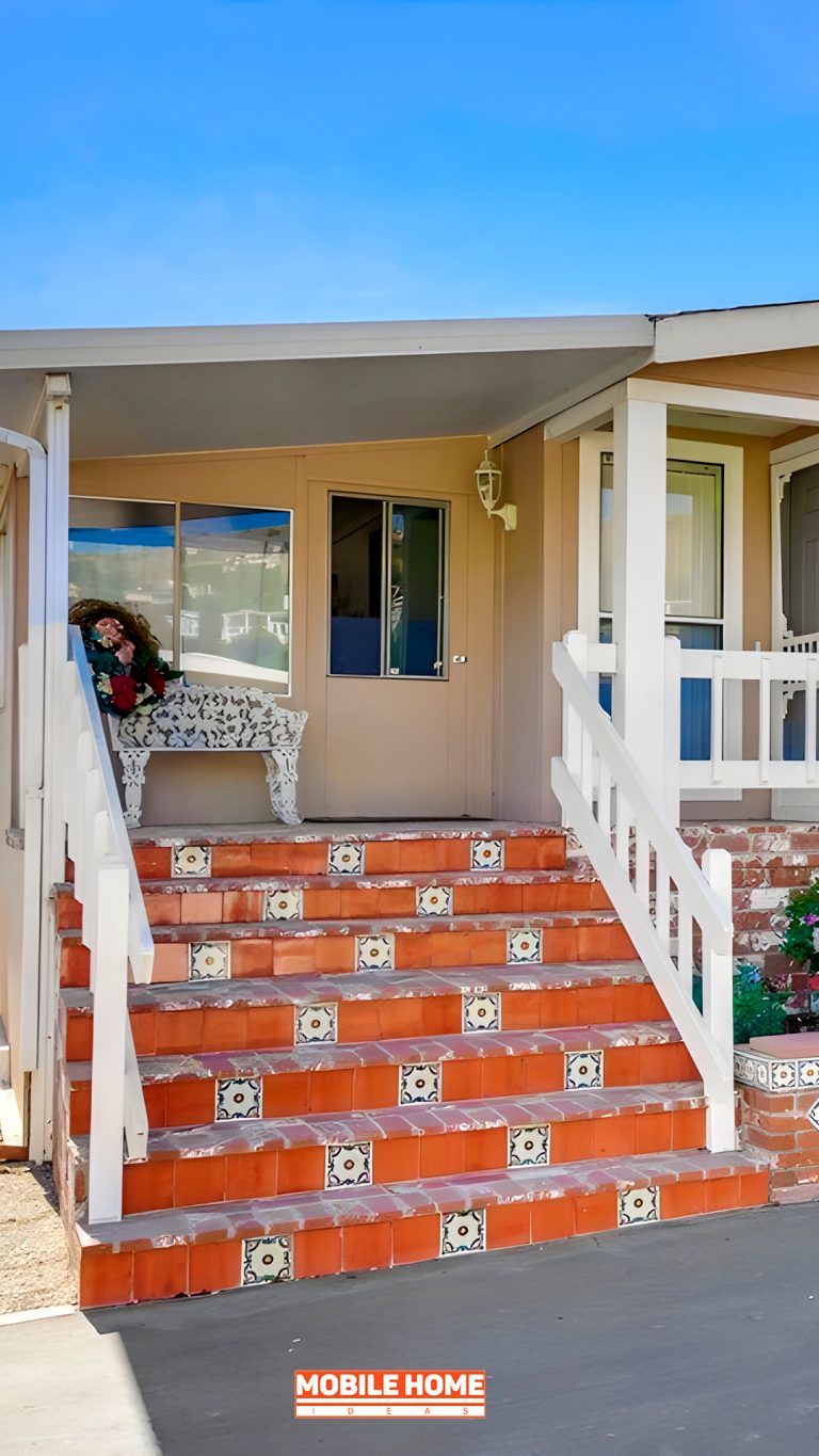 10 Mobile Home Brick Steps Design Ideas