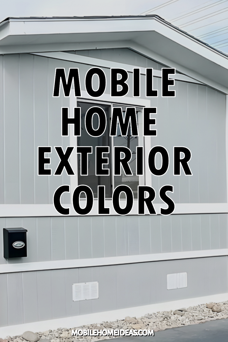 7 Inspiring Mobile Home Exterior Color Combination Ideas