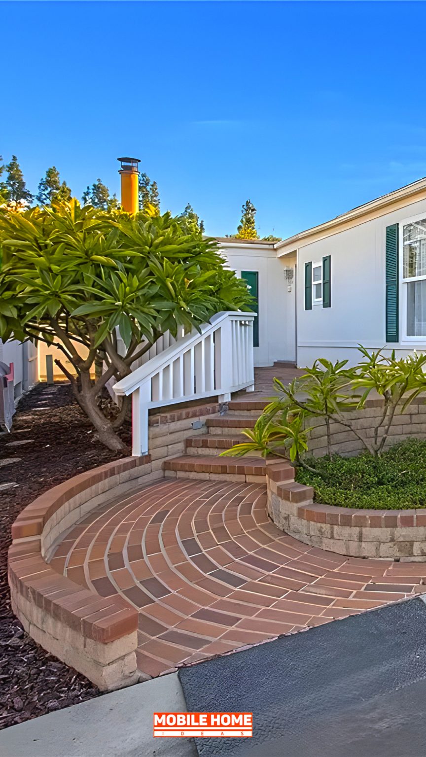 10 Mobile Home Brick Steps Design Ideas