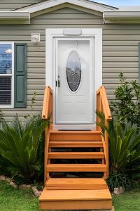 10 Gorgeous Mobile Home Wooden Steps Design Ideas