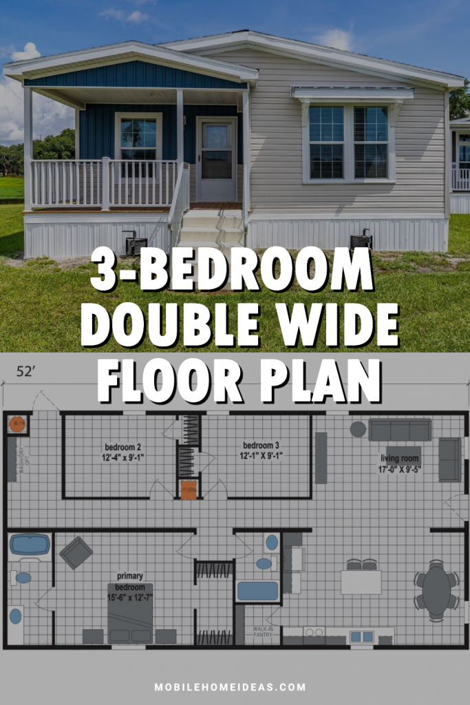 Check Out This Spacious 3 Bedroom Double Wide Mobile Home