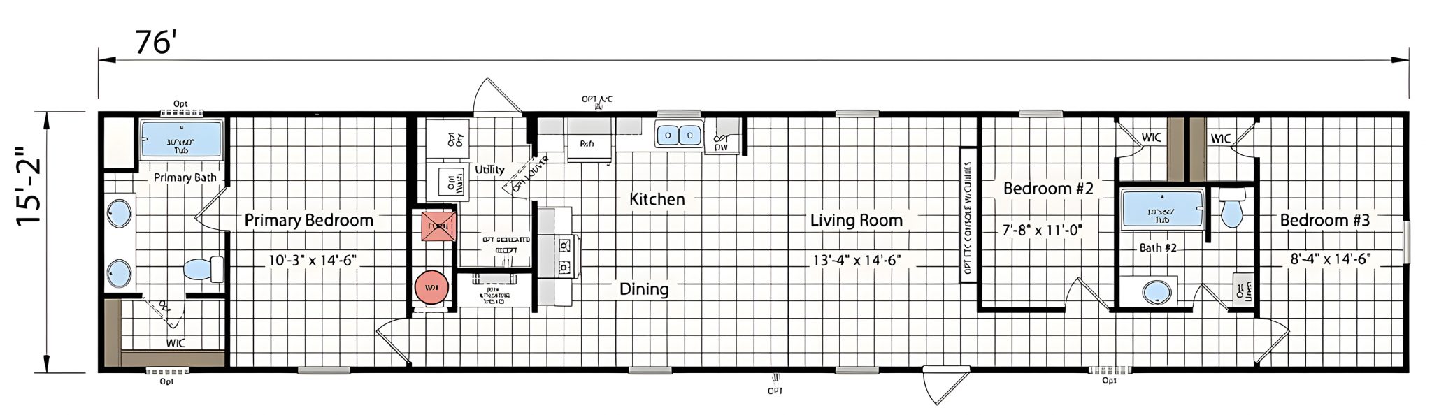 Single Wide Mobile Home with Stylish Living Space