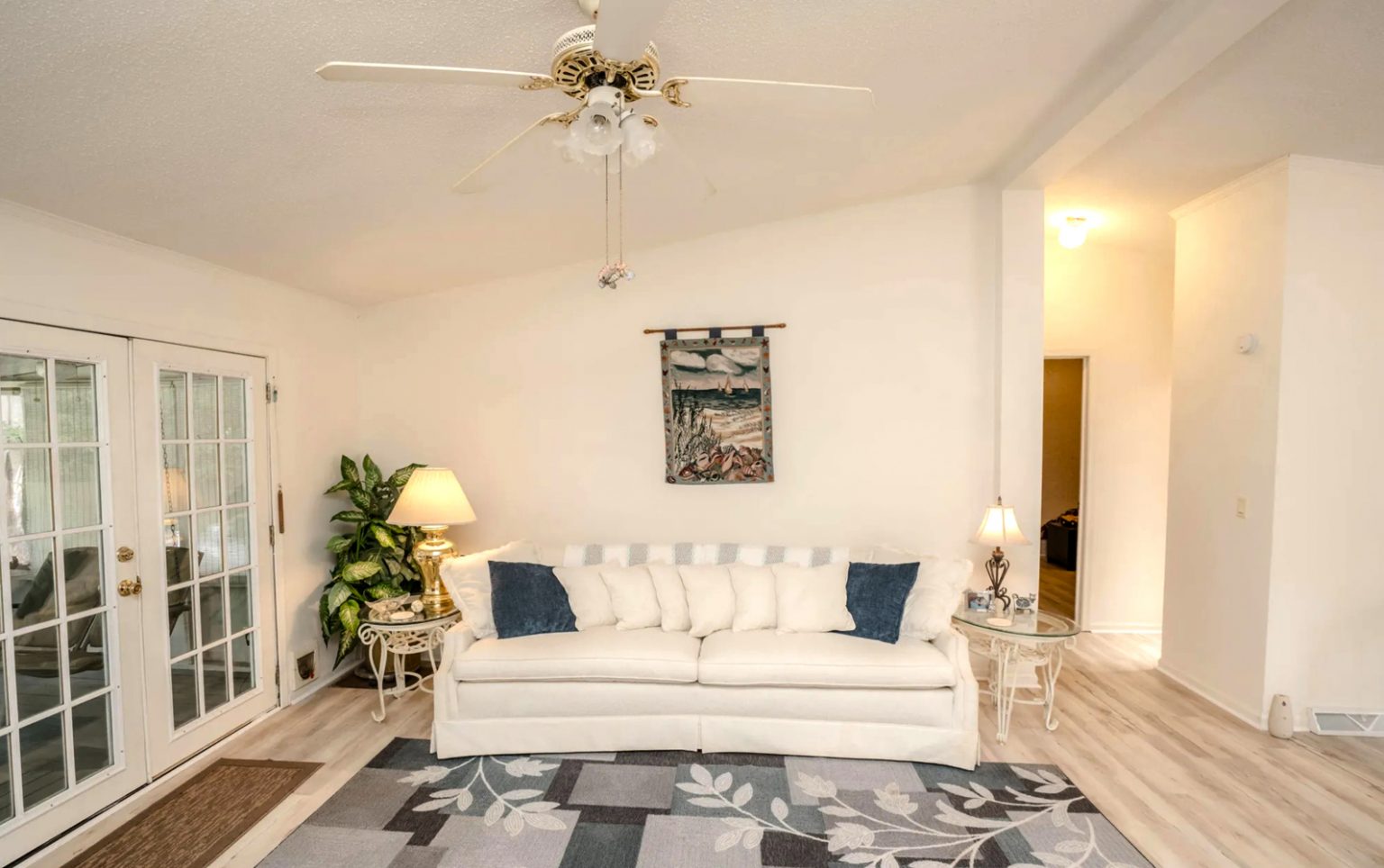 Mobile Home Makeover with A Large Screen Porch and Front Deck