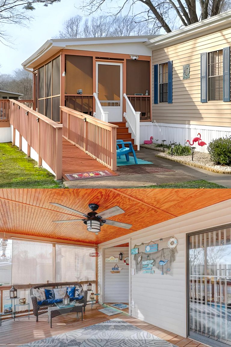 15 Double Wide Mobile Home Side Porch Ideas