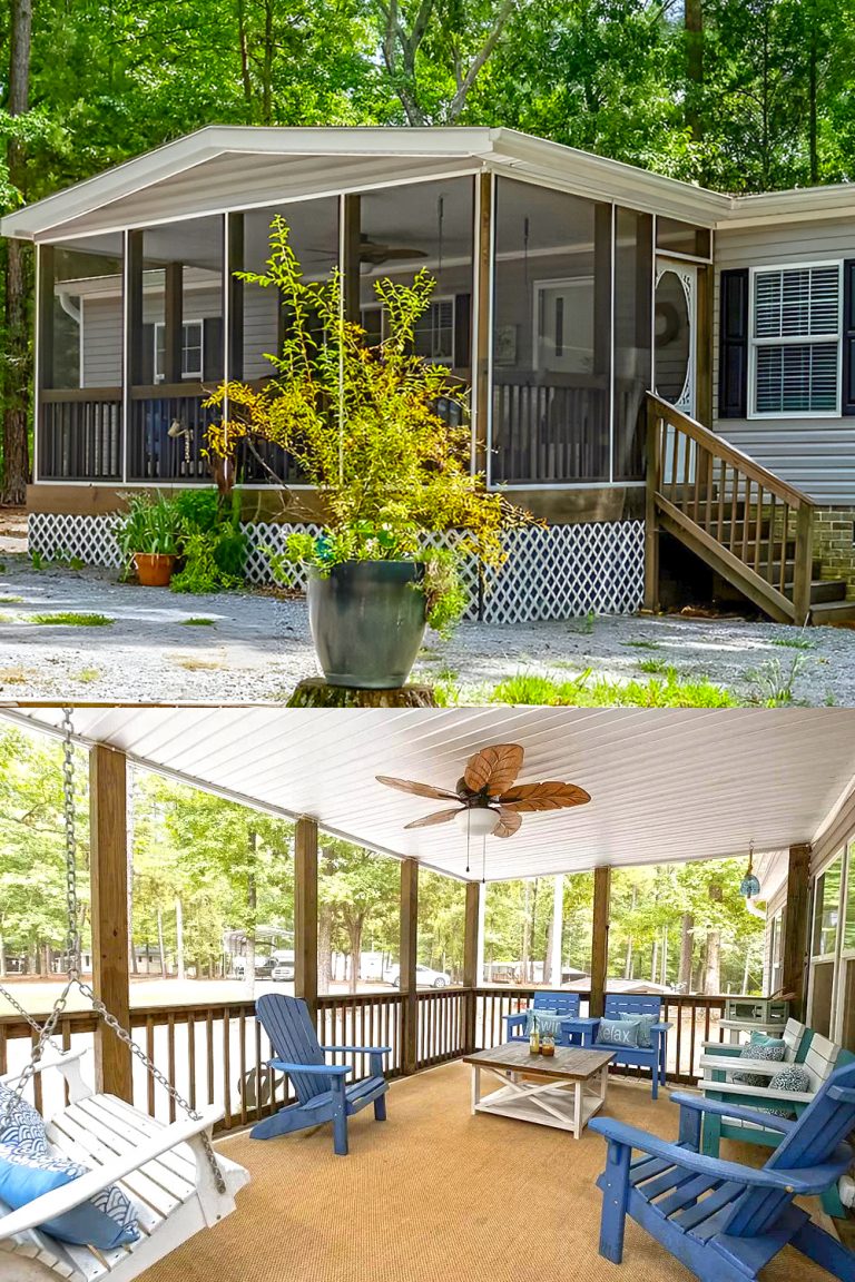 15 Double Wide Mobile Home Side Porch Ideas