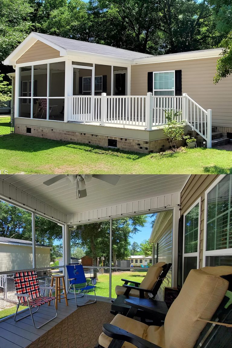 15 Double Wide Mobile Home Side Porch Ideas