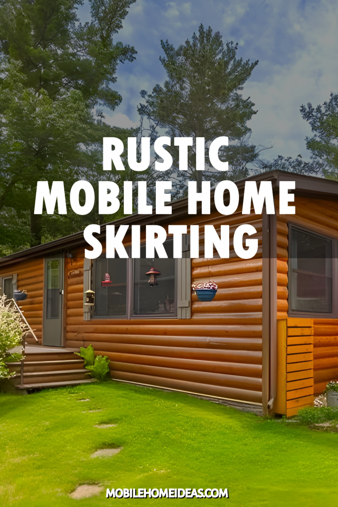 10 Mobile Home Rustic Skirting Ideas