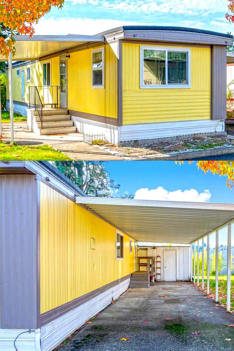 10 Yellow Mobile Home Exterior Ideas