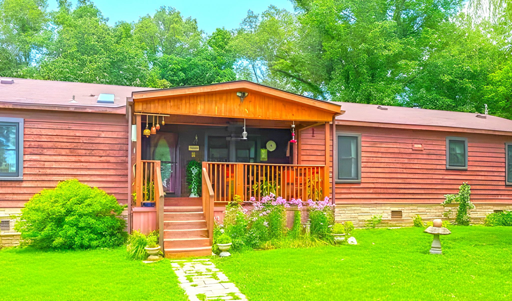 10 Mobile Home Rustic Exterior Ideas