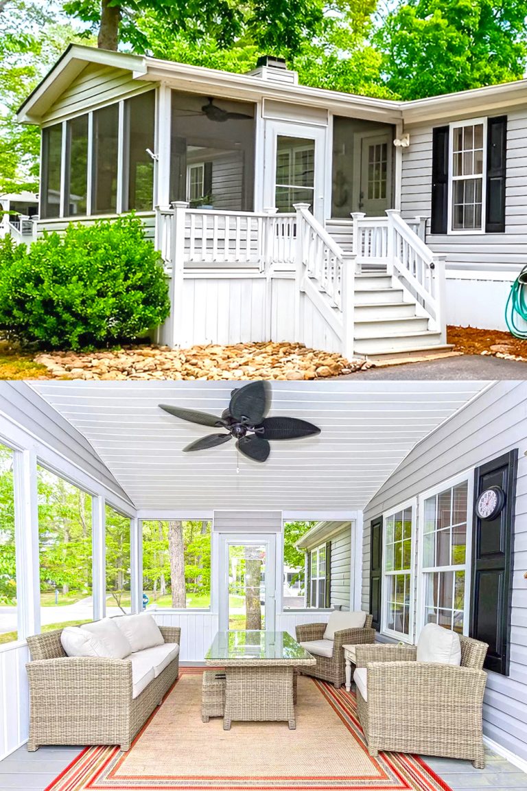 10 Stunning Mobile Home Screened-In Porch Ideas