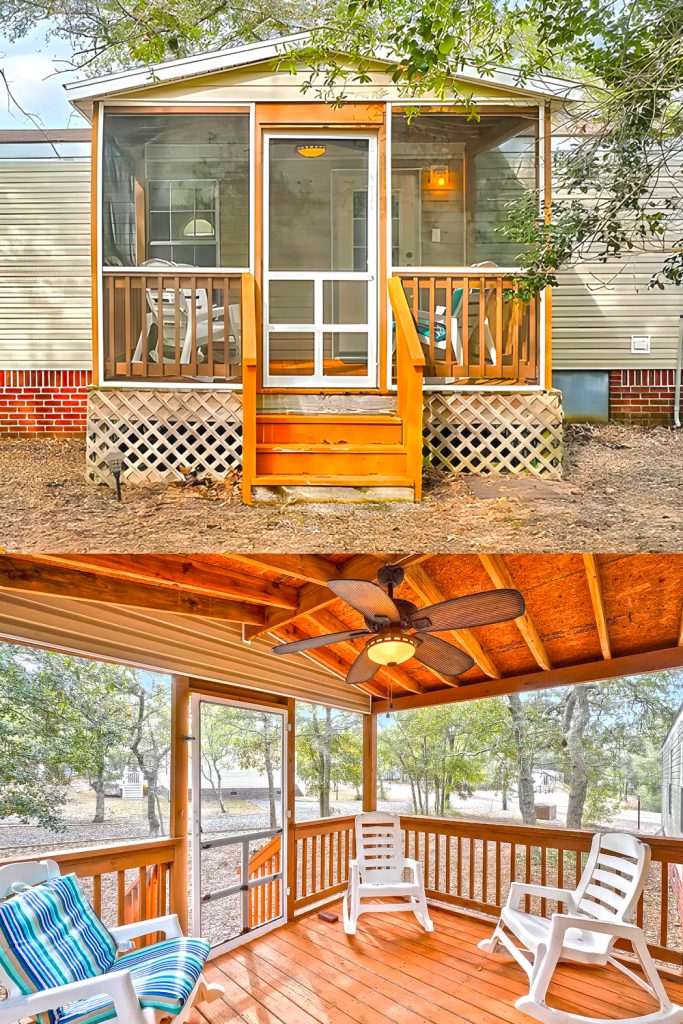 10 Stunning Mobile Home Screened-In Porch Ideas