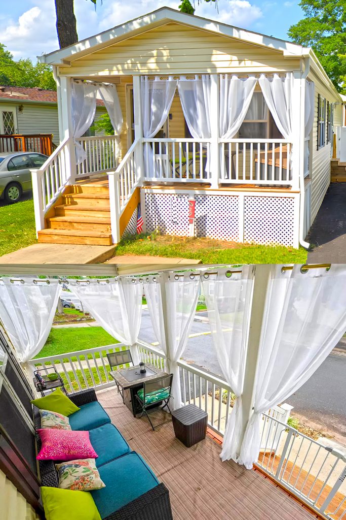 10 Stunning Mobile Home Screened-In Porch Ideas