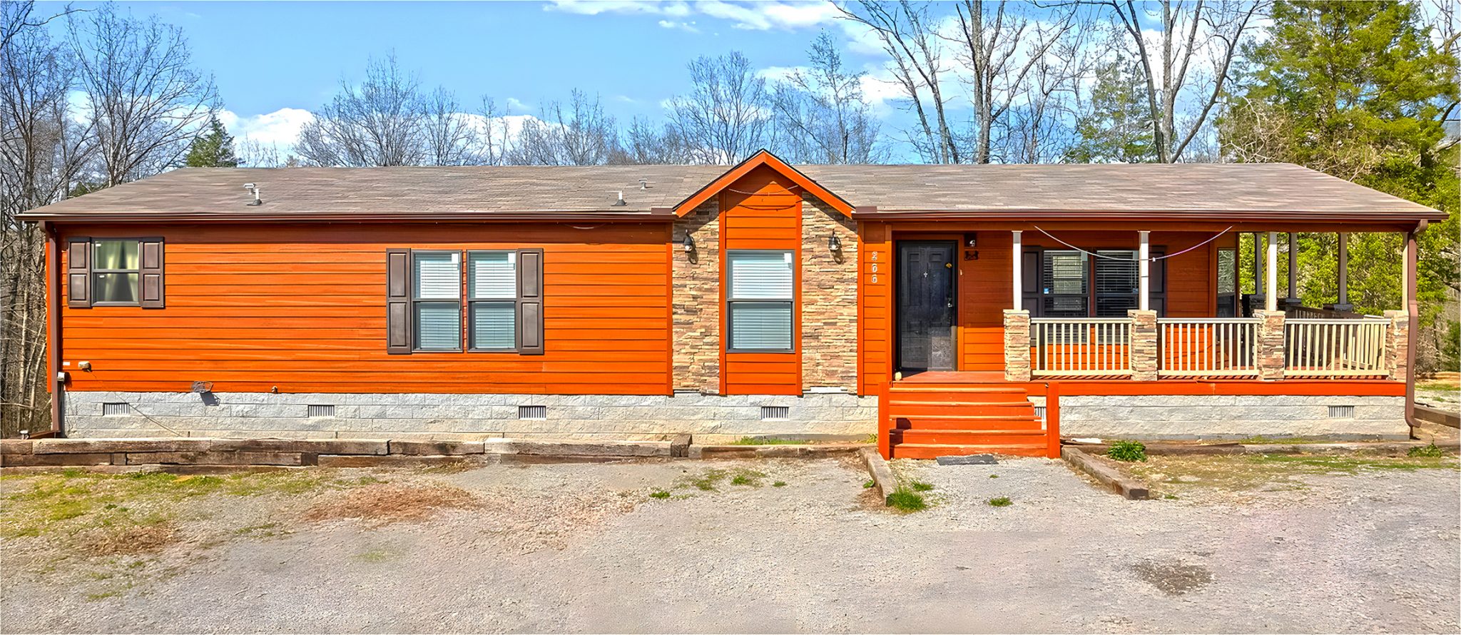 10 Mobile Home Rustic Exterior Ideas