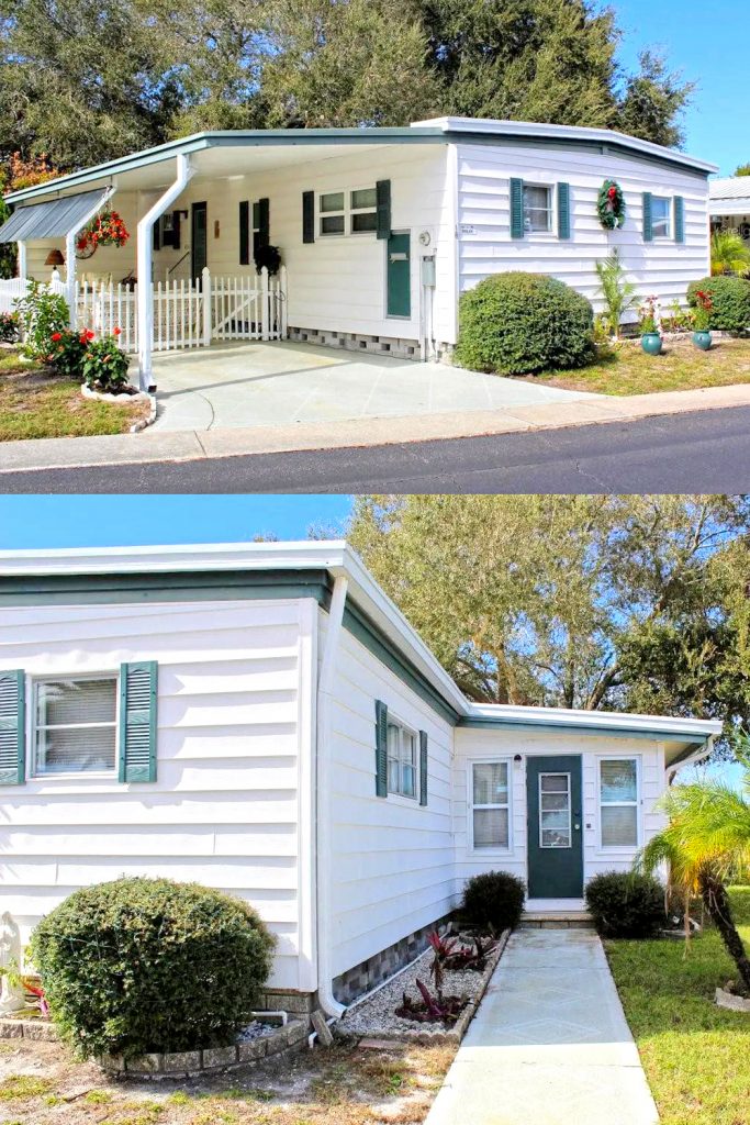 10 White Mobile Home Exterior Ideas