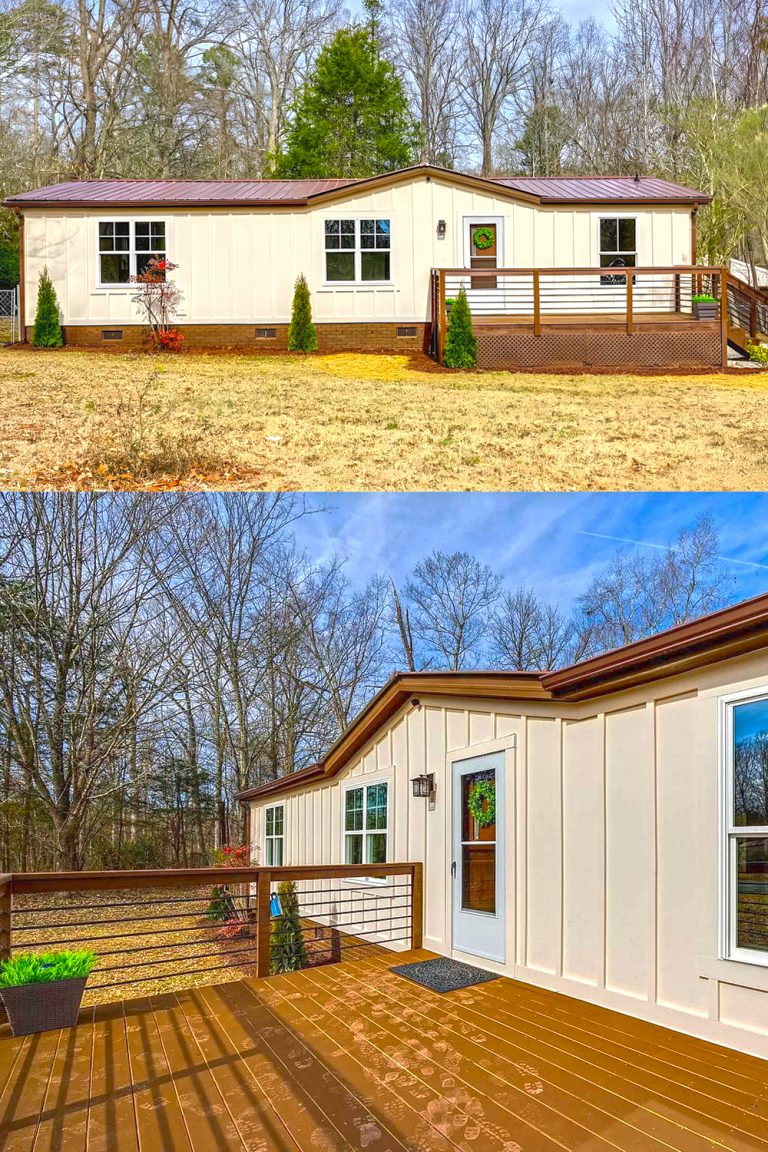 15 Farmhouse Mobile Home Exterior Ideas