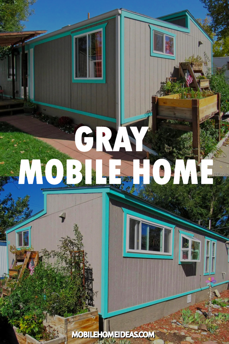 10 Gray Mobile Home Exterior Color Schemes Ideas