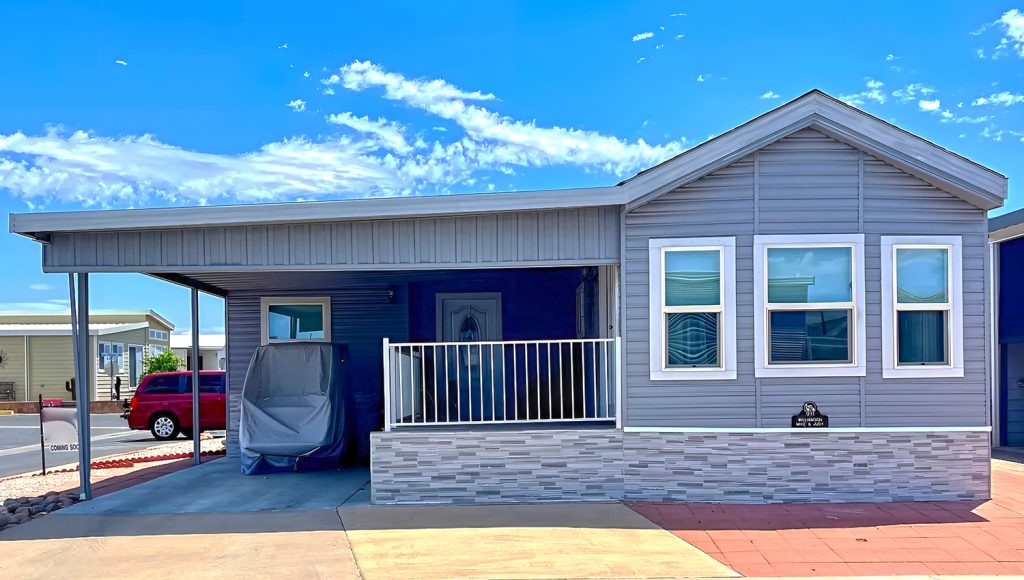 10 Gray Mobile Home Exterior Color Schemes Ideas