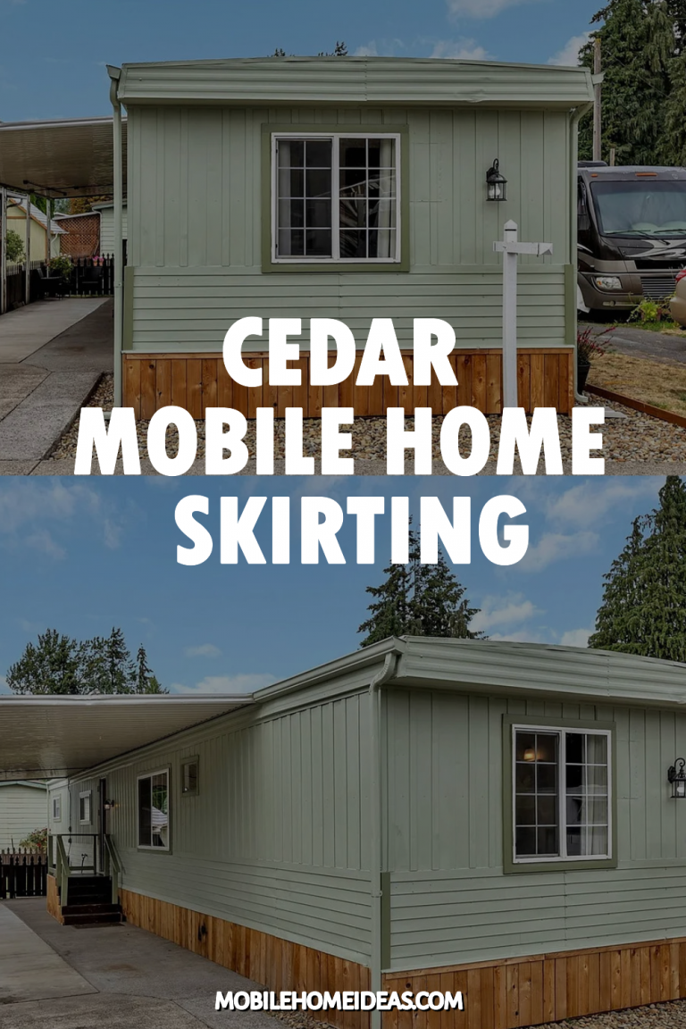 10 Mobile Home Cedar Skirting Ideas
