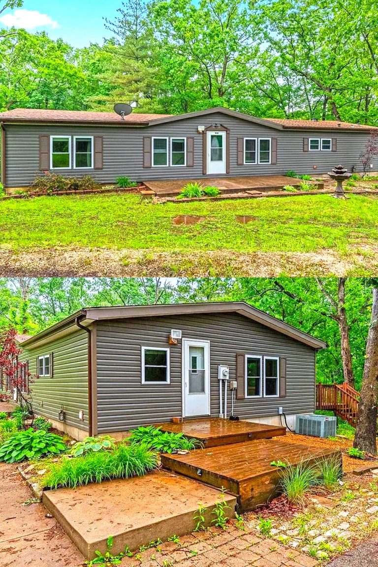 10 Gray Mobile Home Exterior Color Schemes Ideas