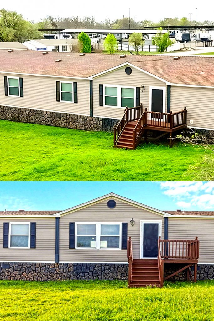 10 Gray Mobile Home Exterior Color Schemes Ideas