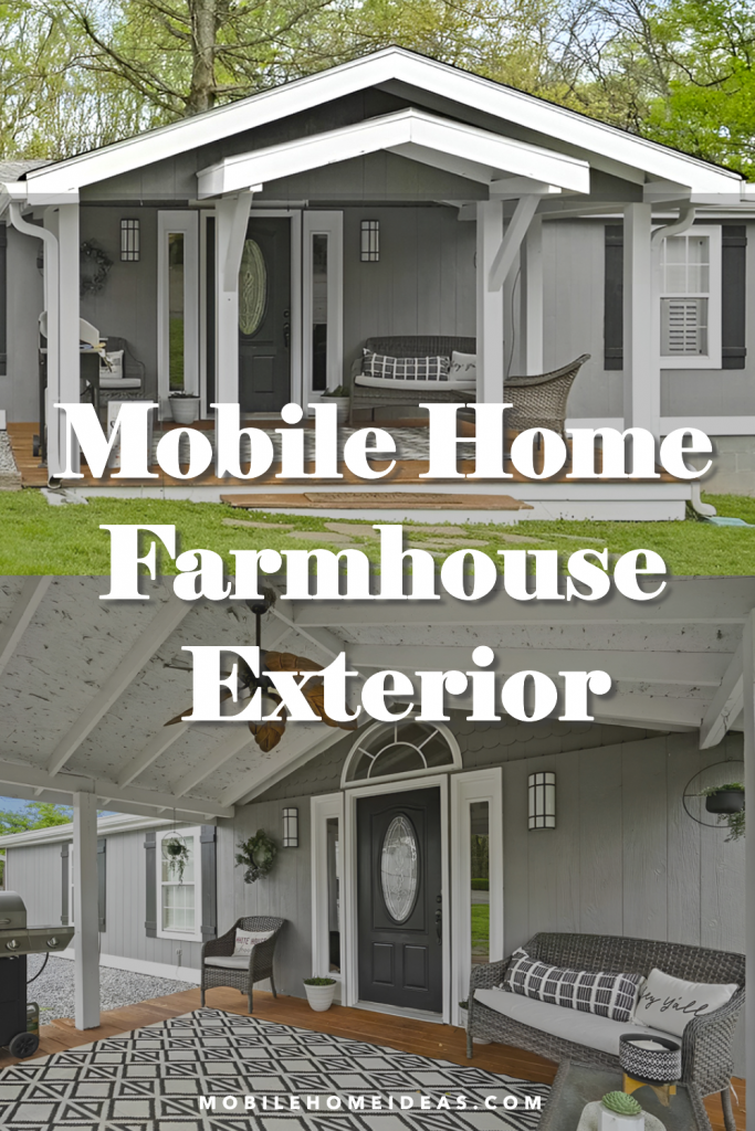 15 Farmhouse Mobile Home Exterior Ideas