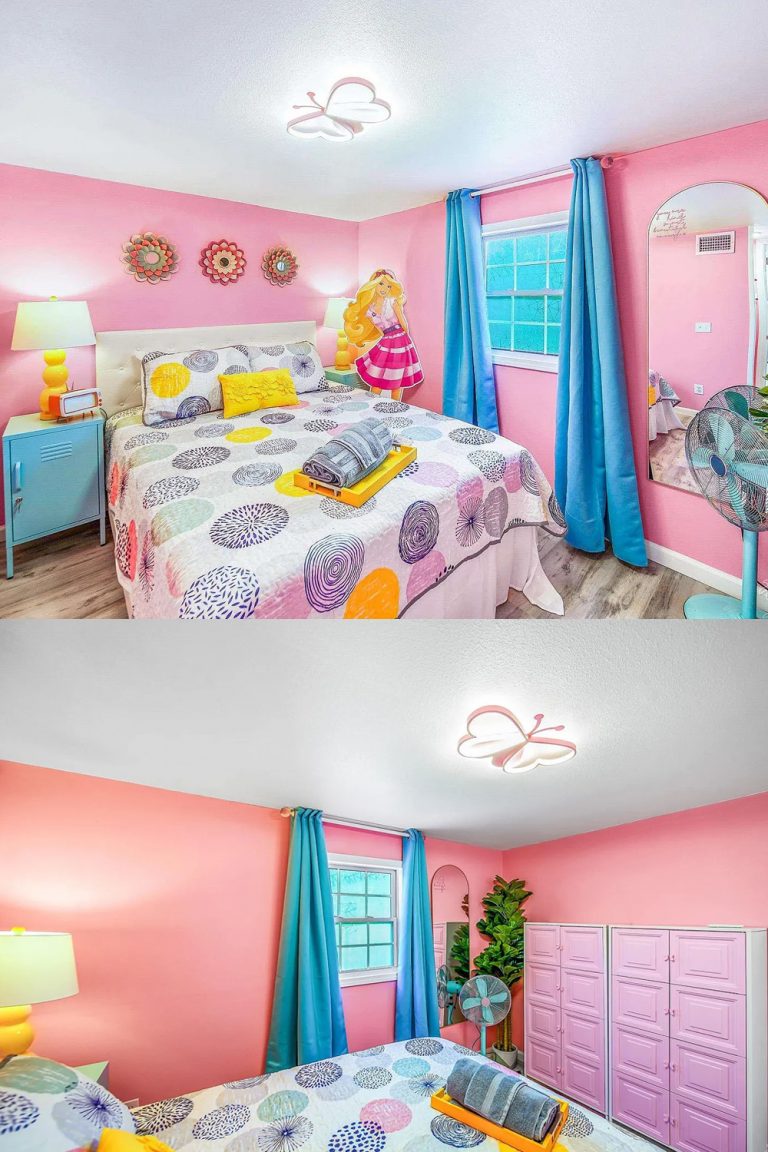 1972 Mobile Home with a Gorgeous Pink Color Palette