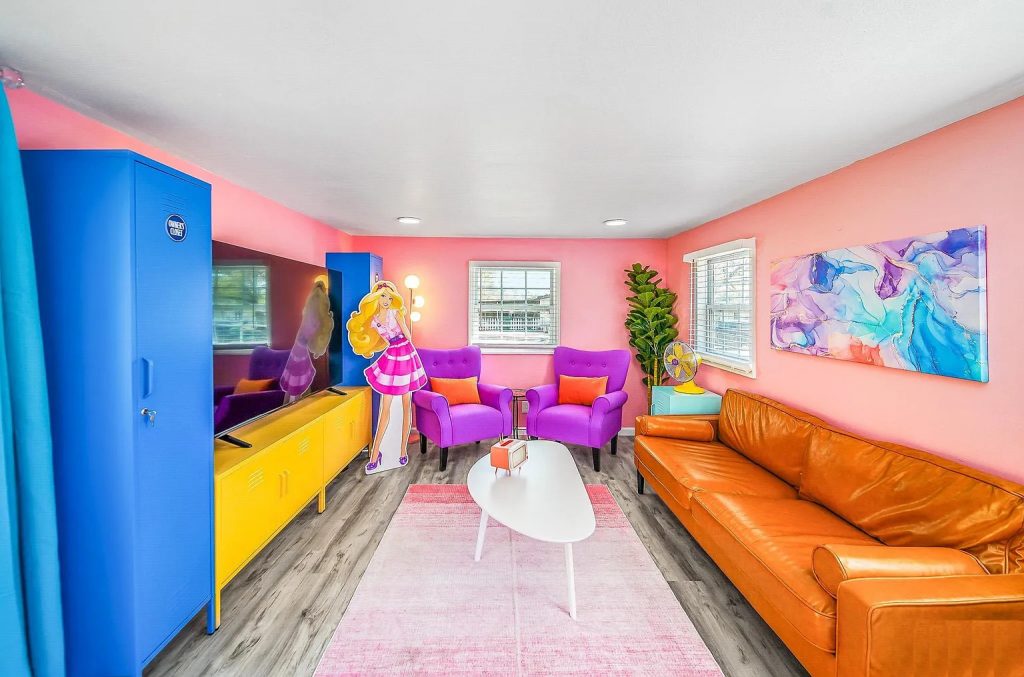 1972 Mobile Home with a Gorgeous Pink Color Palette