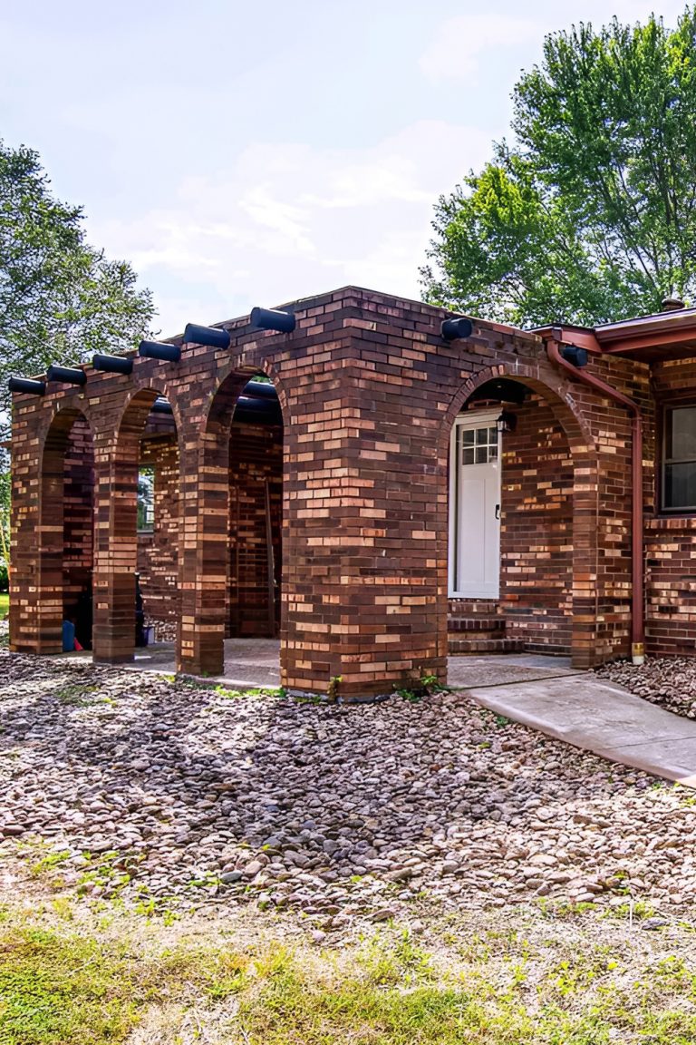 This 1973 Mobile Home Gets a Brick Exterior Makeover