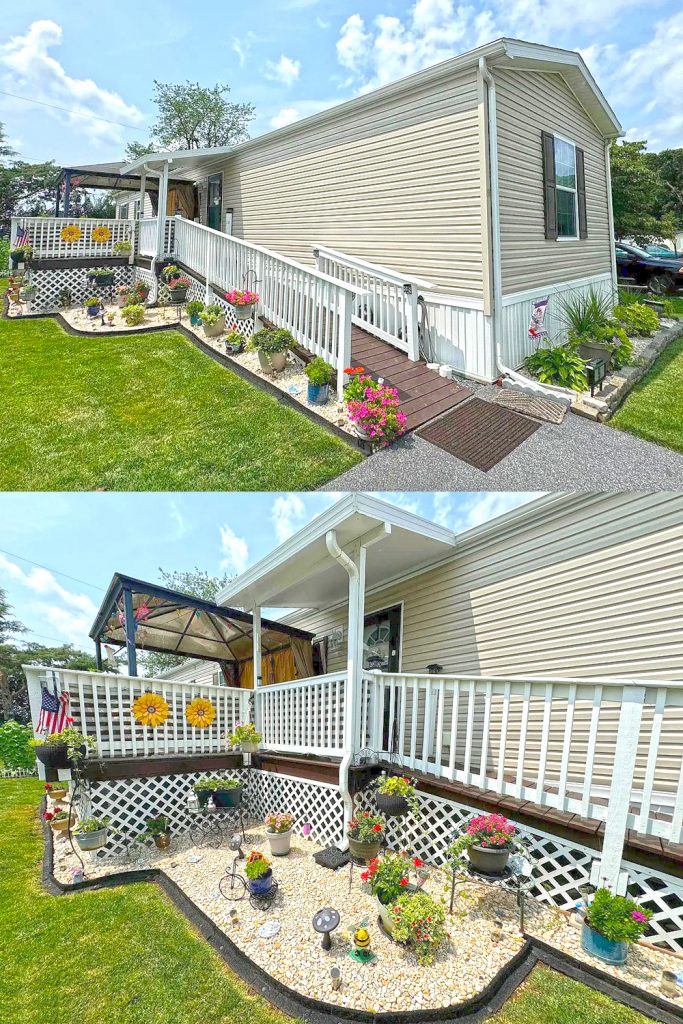 12 Ideas to Make Your Mobile Home Outdoor Look Like a Traditional House!