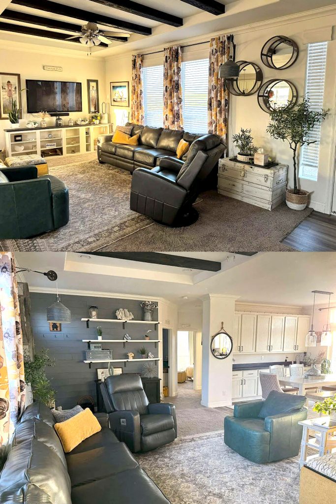 10 Mobile Home Farmhouse Living Room Decor Ideas