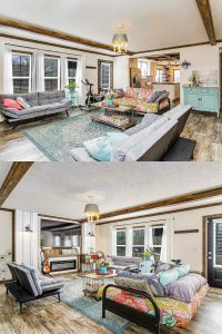 10 Mobile Home Farmhouse Living Room Decor Ideas