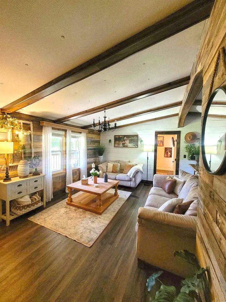 10 Mobile Home Farmhouse Living Room Decor Ideas