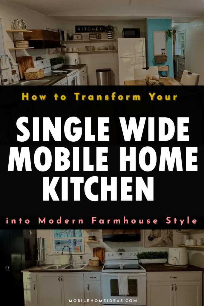 How to Transform Your Single Wide Mobile Home Kitchen into Modern ...