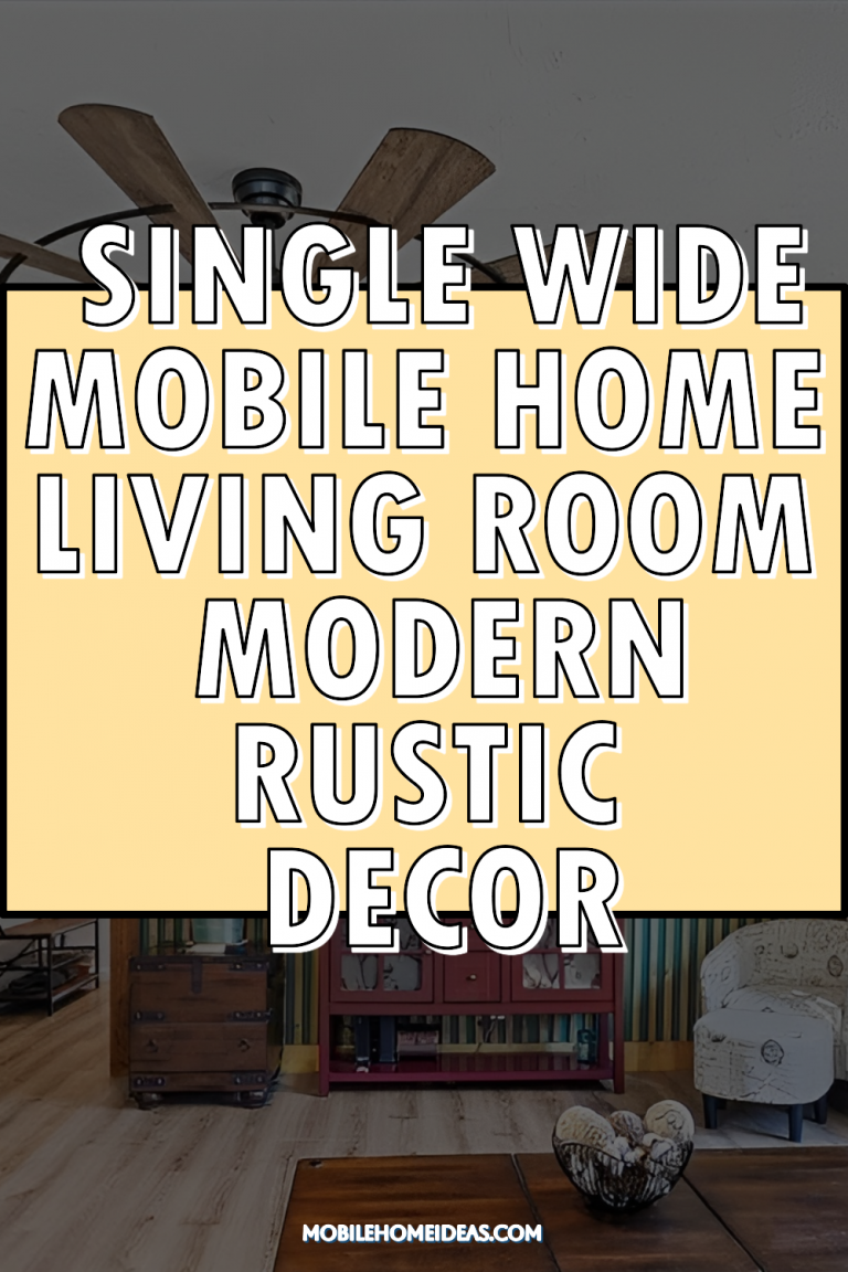 How to Decorate a Single Wide Mobile Home Living Room in Modern Rustic ...