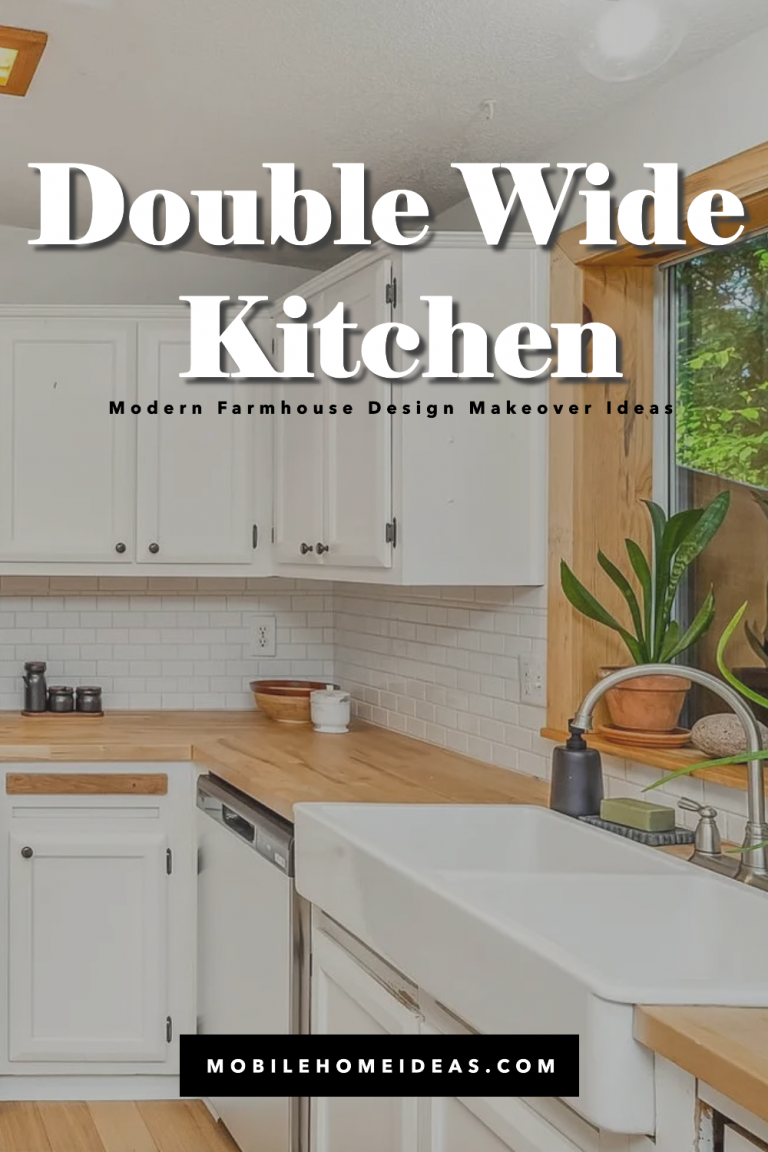 Double-Wide Kitchen Makeover: Modern Farmhouse Style Inspiration