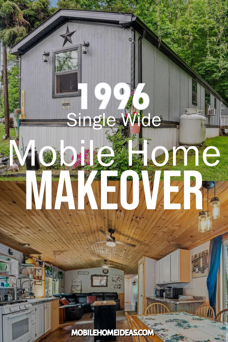1996 Single Wide Mobile Home Makeover - You Need to See This | Mobile ...