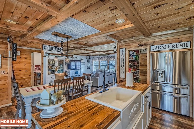 Inside a Spacious Double Wide Manufactured Home with Farmhouse Design