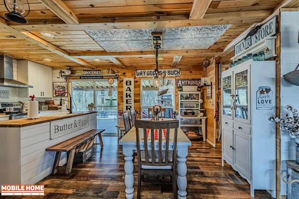 Inside a Spacious Double Wide Manufactured Home with Farmhouse Design