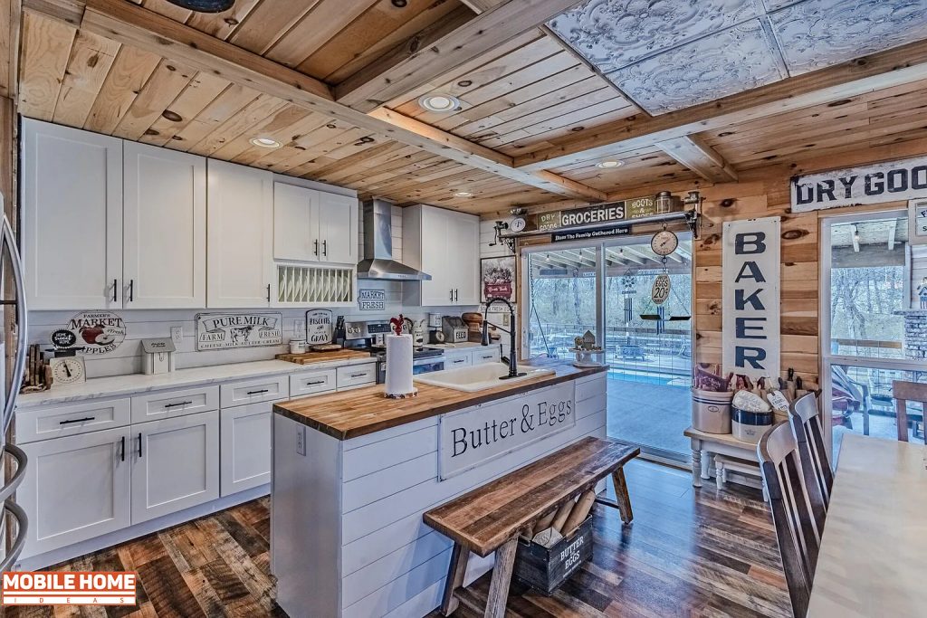 Inside a Spacious Double Wide Manufactured Home with Farmhouse Design
