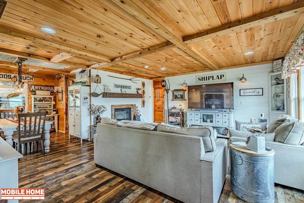 Inside a Spacious Double Wide Manufactured Home with Farmhouse Design