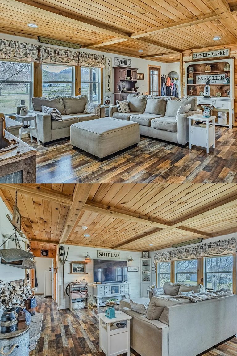 Inside a Spacious Double Wide Manufactured Home with Farmhouse Design