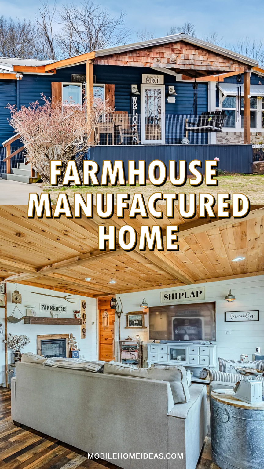 Inside a Spacious Double Wide Manufactured Home with Farmhouse Design