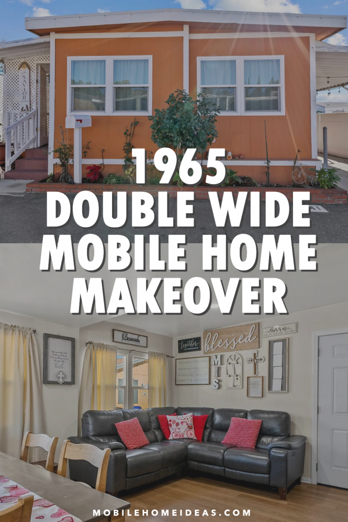 1965 Double Wide Mobile Home Makeover: Inspiring Exterior and Interior ...